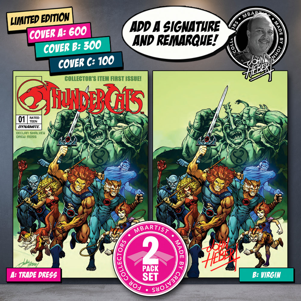 COMIC BOOK | THUNDERCATS #1: VARIANT EXCLUSIVE by John Hebert | SET OF – MBartist