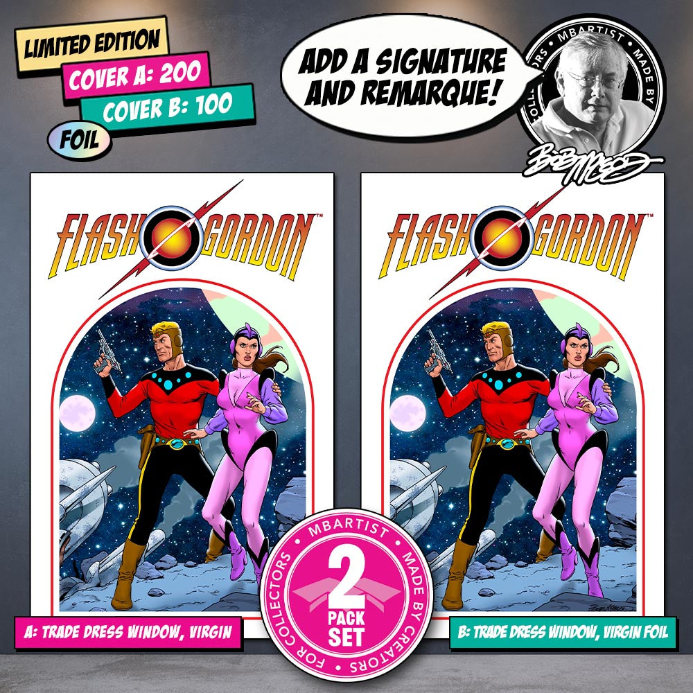 COMIC BOOK | FLASH GORDON #1: VARIANT EXCLUSIVE by Bob McLeod | SET OF ...