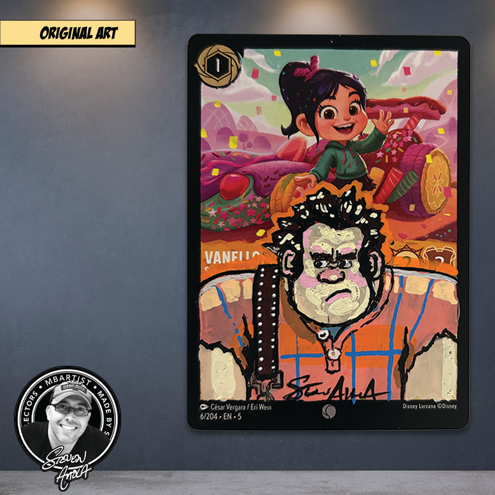 ORIGINAL ART | WRECK-IT-RALPH REMARQUE by Steven Ahola | LORCANA CARD ...
