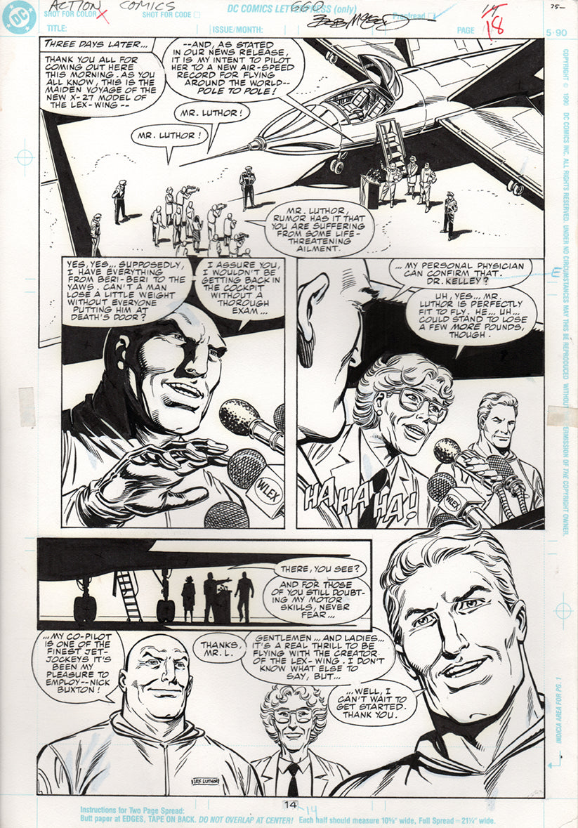 ORIGINAL ART | ACTION COMICS #660, PG.14 by Bob McLeod – MBartist