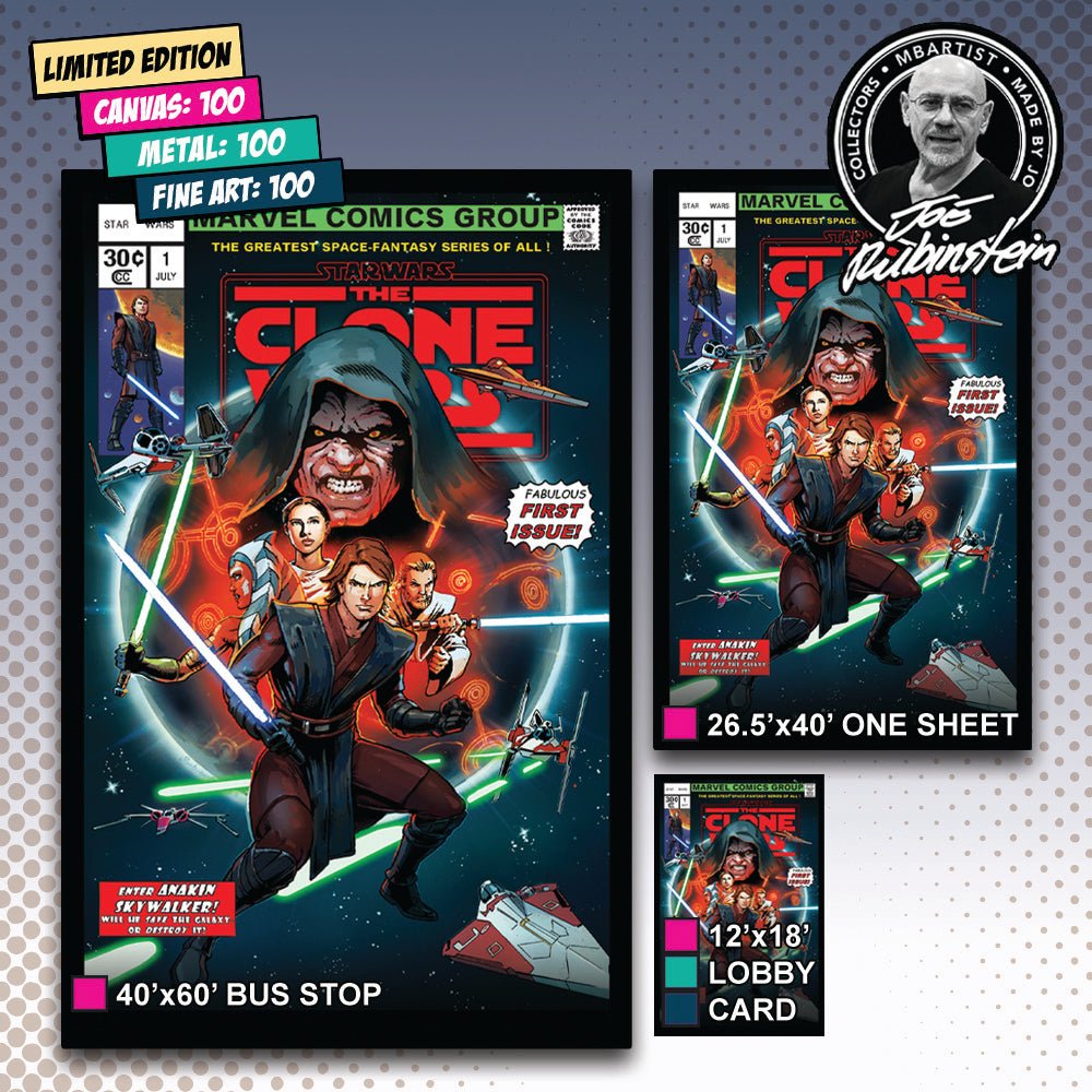 CANVAS | STAR WARS #1: CLONE WARS VARIANT by Joe Rubinstein – MBartist